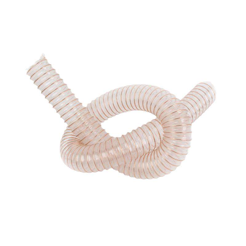 PU Polyurethane Air Duct Copper-Plated Steel Wire Hose Transparent ...