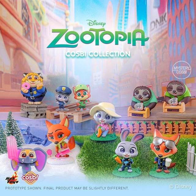 HotToys Disney Zootopia COSBI Blind Box Mini Doll Figure Ornament Hand ...