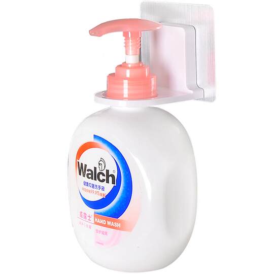 Wall-Mounted Hand Sanitizer Bottle Holder - Bathroom Press Bottle ...