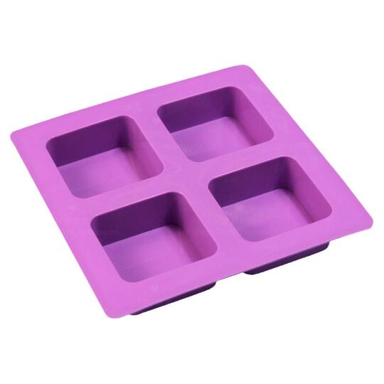 Convex Handmade Soap Mold - Rounded Square Resin Mold for DIY Soap Making