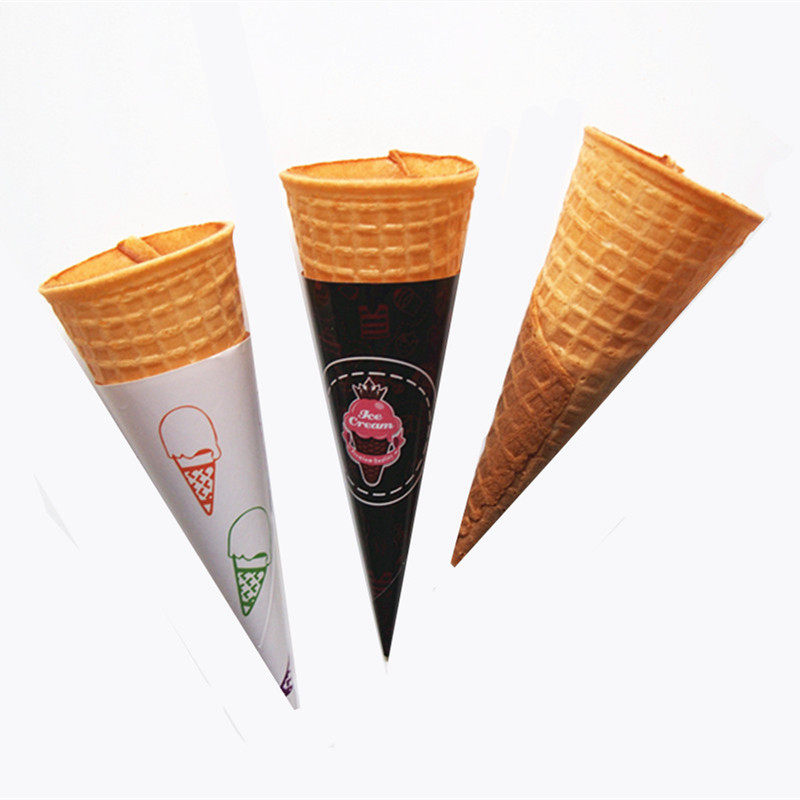 Crispy Cone Ice Cream Waffle Cone Shell Egg Roll Hot Milk Treasure