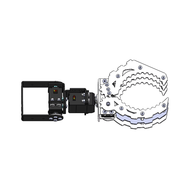 3 degrees of freedom robotic arm claw handling trolley | Yeahbot ...