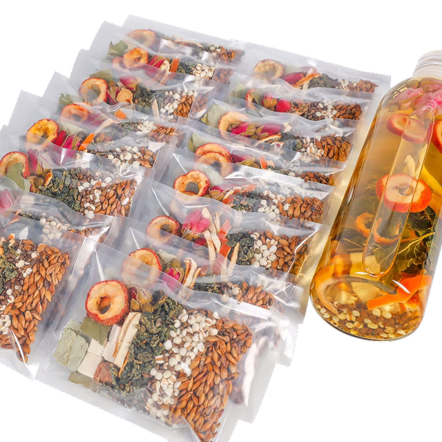 Poria, coix, moist tea, hawthorn, lotus leaf, tangerine peel, rose ...