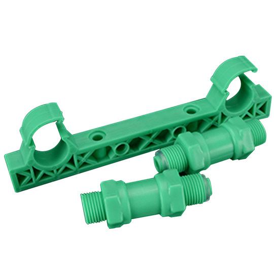 PPR Shower Faucet Holder with Double Mixing Valve and Pressure Test Fixture