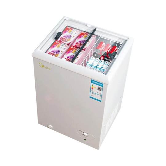Midea freezer - vitrina para helados doméstica y comercial con puerta ...