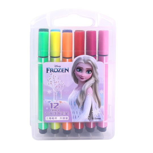 Disney Elsa Princess Elsa Watercolor Pen | Safe and Washable 24 Color ...