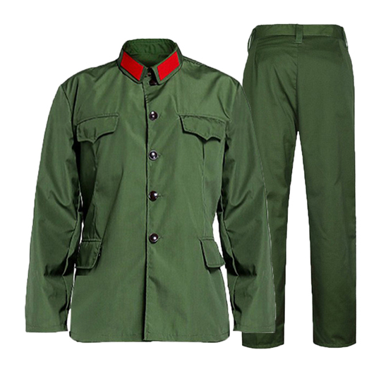 Fan Muling 65 Style Military Suit - Men's Cotton Polyester Uniform