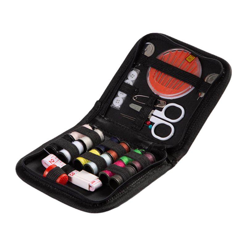 Sewing Kit - Portable Sewing Box with Multi-Color Thread & Accessories