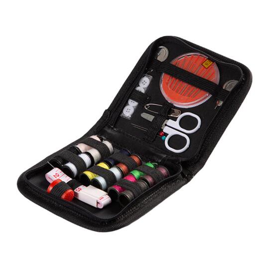 Sewing Kit - Portable Sewing Box with Multi-Color Thread & Accessories