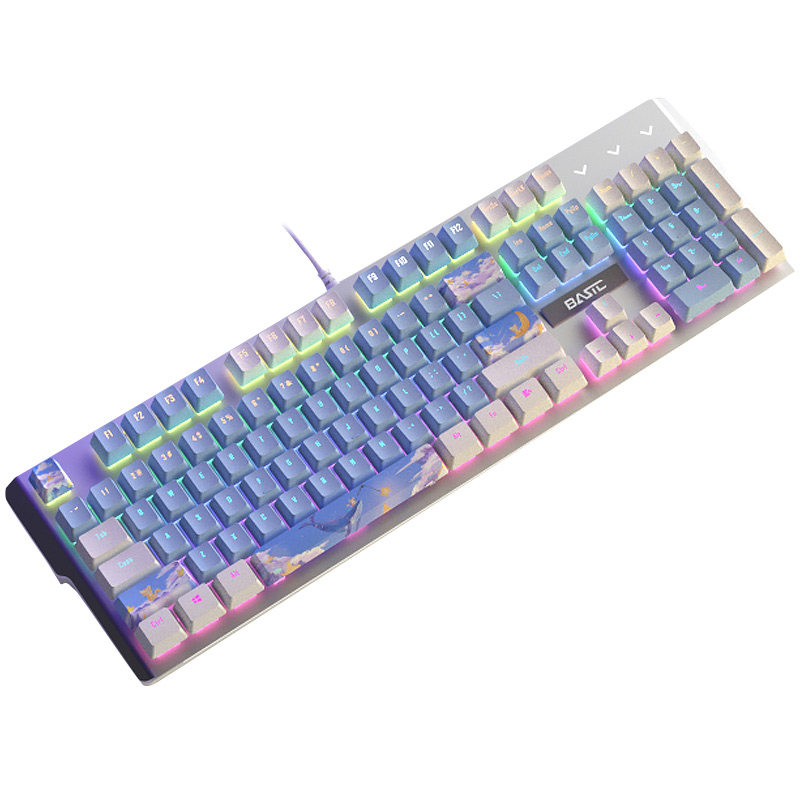 Whale Star Wish Mechanical Gaming Keyboard with Green Axis