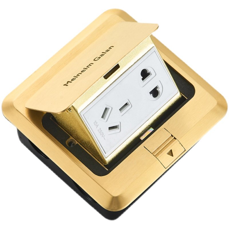 Meineim galan Copper Pop-Up Floor Socket - Champagne Gold