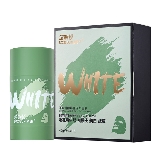 Bossdun Men's Mung Bean Mask Stick - Whitening & Acne Control