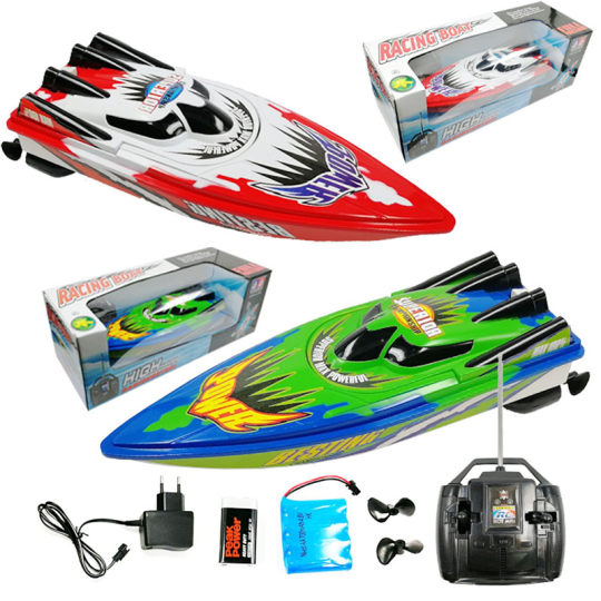 Remote Control Boat High-Speed Speedboat - Children's Electric Toy Boat ...