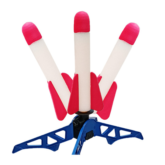 Soaring Rocket Foot Pump Launcher Toy - Soft Foam Flying Cannon for Kids