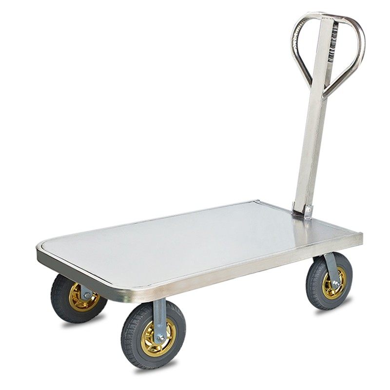 Stainless Steel Flat Trolley - Folding Trolley - Large Wheel Truck ...