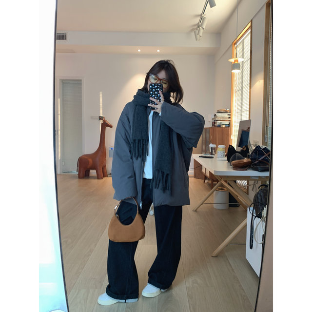 Zhou Mu Mu APIT stands a simple commute mid -length down jacket female ...