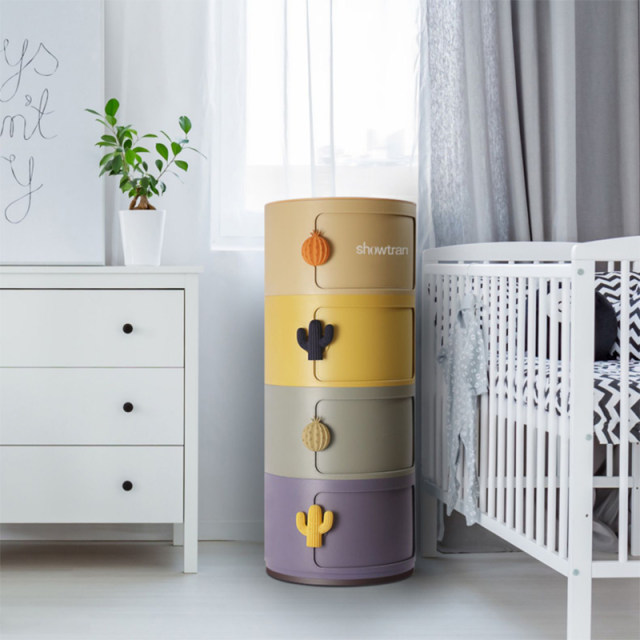 Xiuchuan Rainbow Rainbow Storage Cabinet Nordic Children's Room Cartoon ...