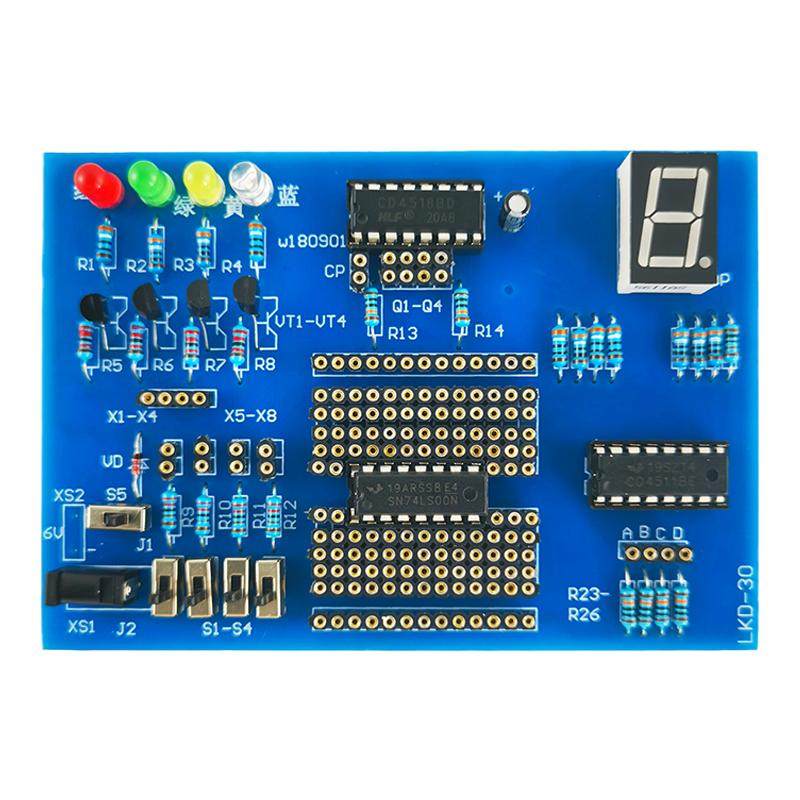 Welding Training Kit - Digital Circuit Experiment Board - Wu lu electronics