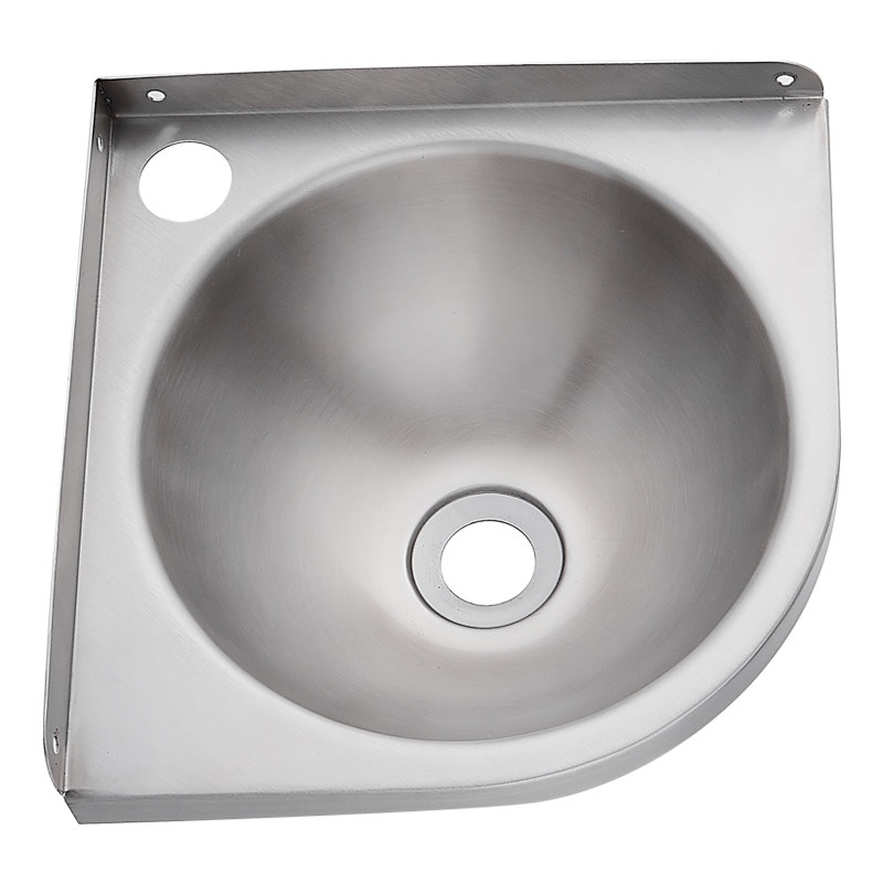 Holy Snow Stainless Steel Triangular Basin - Small Bathroom Sink
