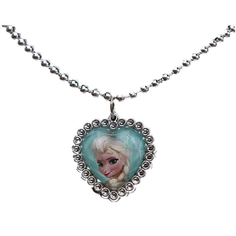 Purple Crystal & Pearl Princess Necklace for Girls
