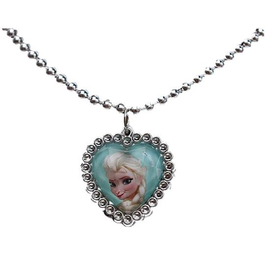 Purple Crystal & Pearl Princess Necklace for Girls
