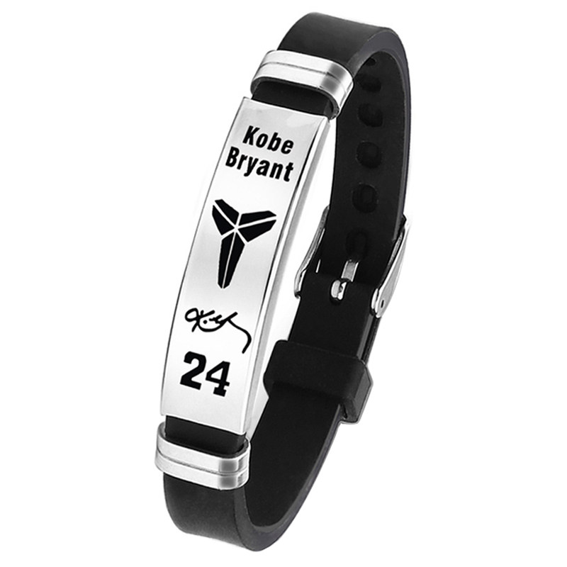 NBA Basketball Bracelet Male Adjustable - Star Kobe James Irving Curry ...