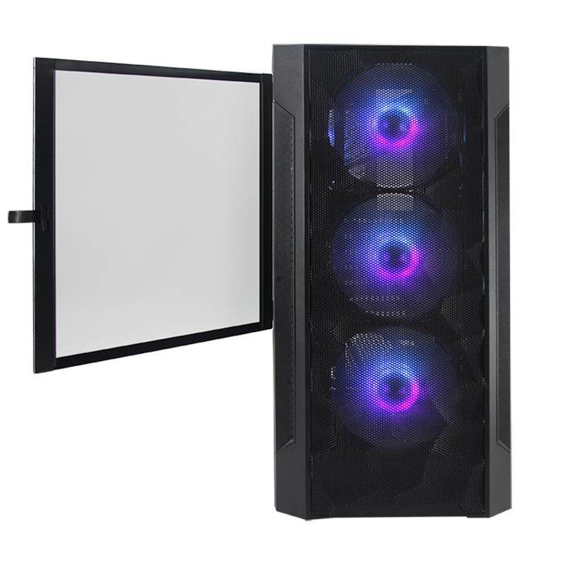 Coolvier 360 Water-Cooled ATX Mid-Tower PC Case - Transparent Side Panel