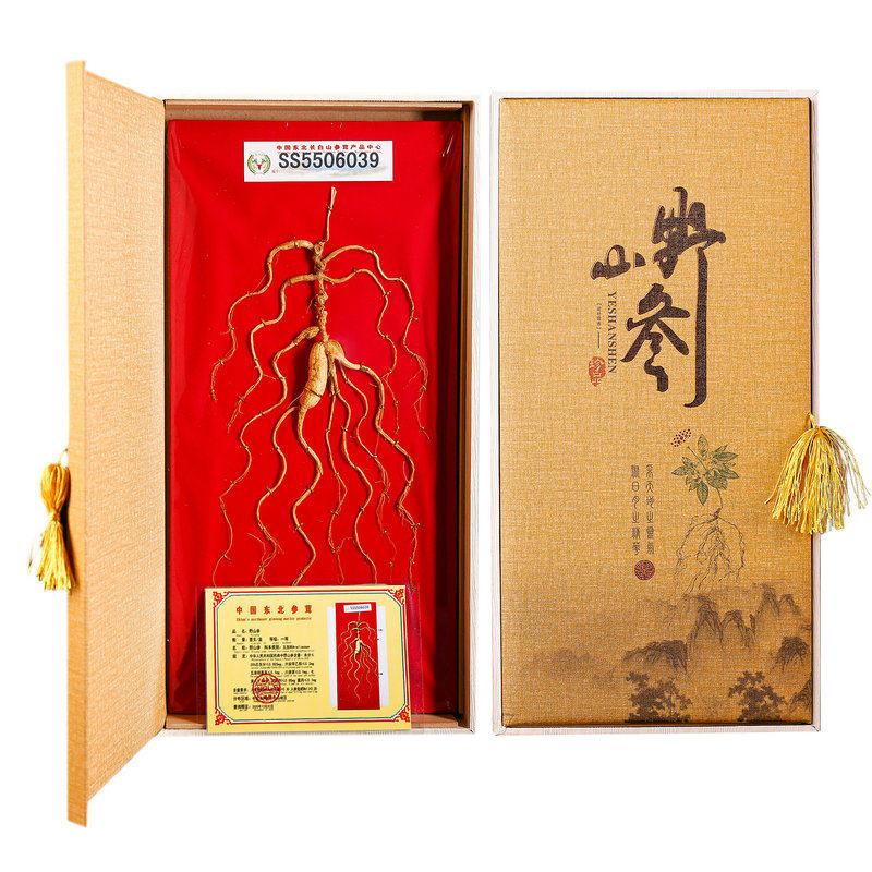 Changbai Mountain Wild Ginseng Gift Box - Maple Farm, 20 Year First Grade