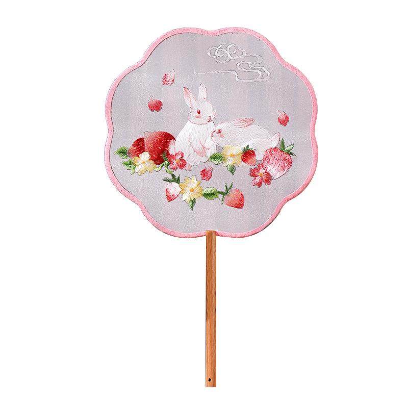 Suzhou Embroidered Round Fan - Chinese Style Handheld Fan