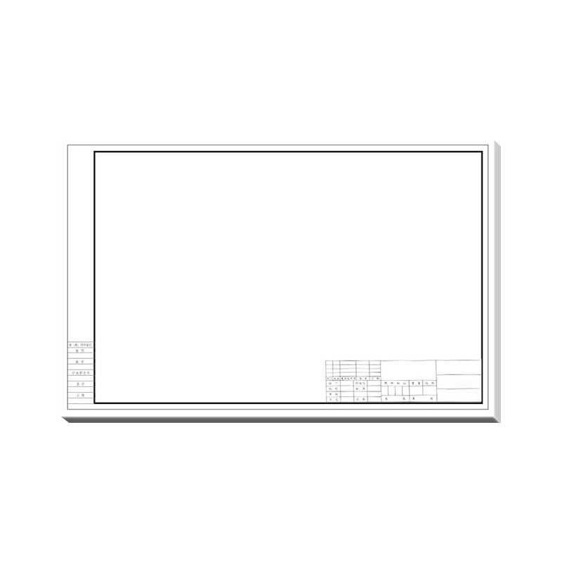 A2 tegnepapir med ramme | a3/a1 maskinteknik tegning arkitektonisk design