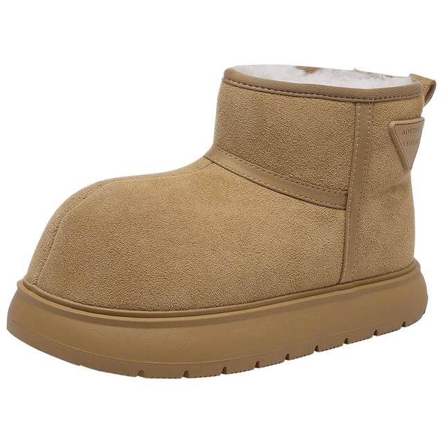 Semir Kapibara snow boots women's 2024 winter 2025 new velvet warm cotton shoes short-tube bread ...