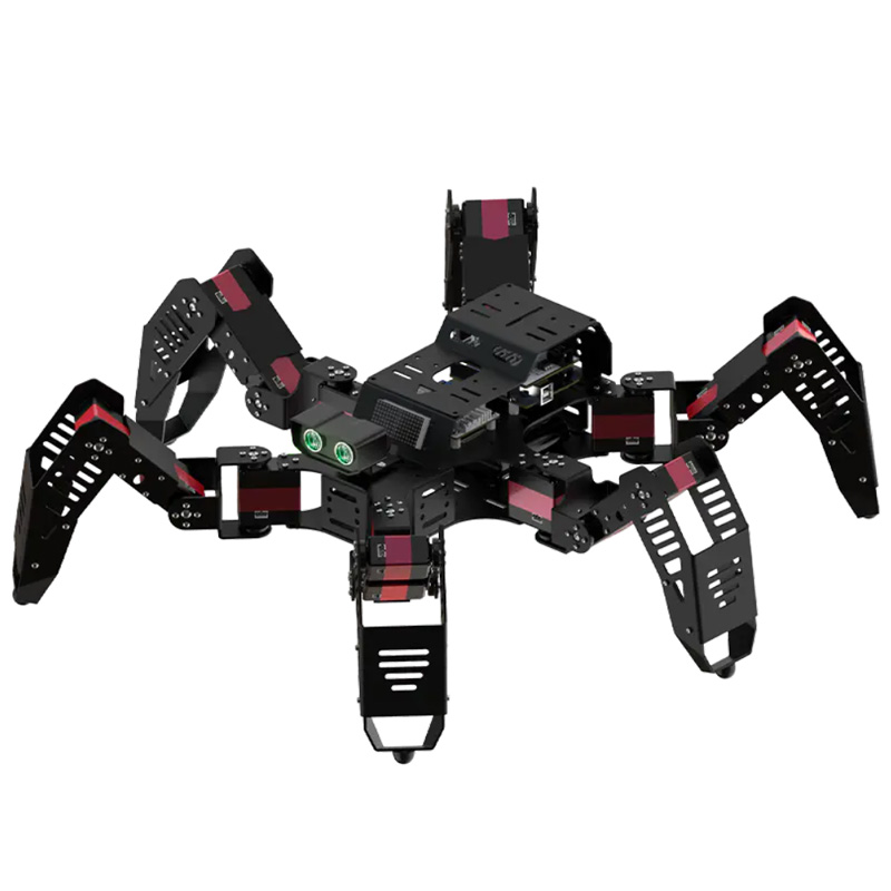 Robospace Spiderpi Sexbent Robot - Programmerbar Hexapod för Raspberry Pi 4B