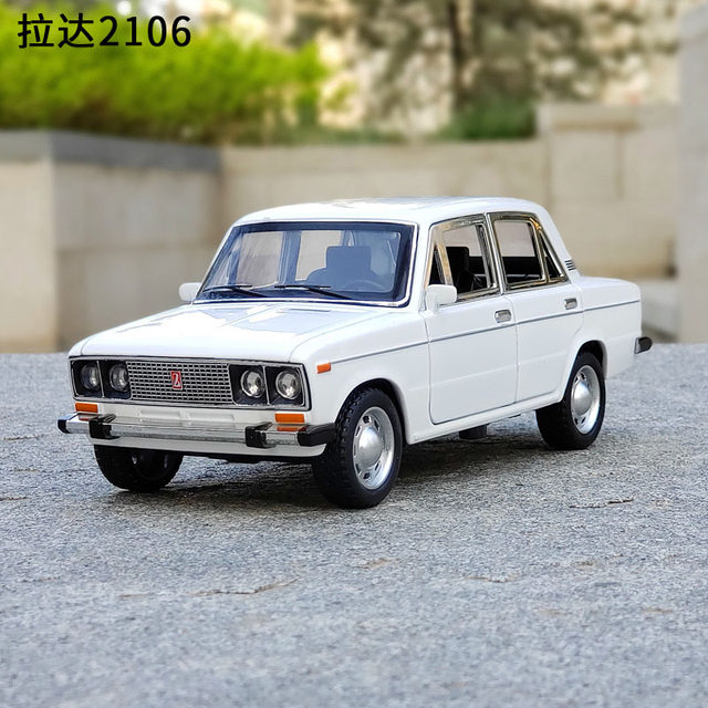 1/24 Russian retro Lada 2106 alloy car model simulation sound and light ...