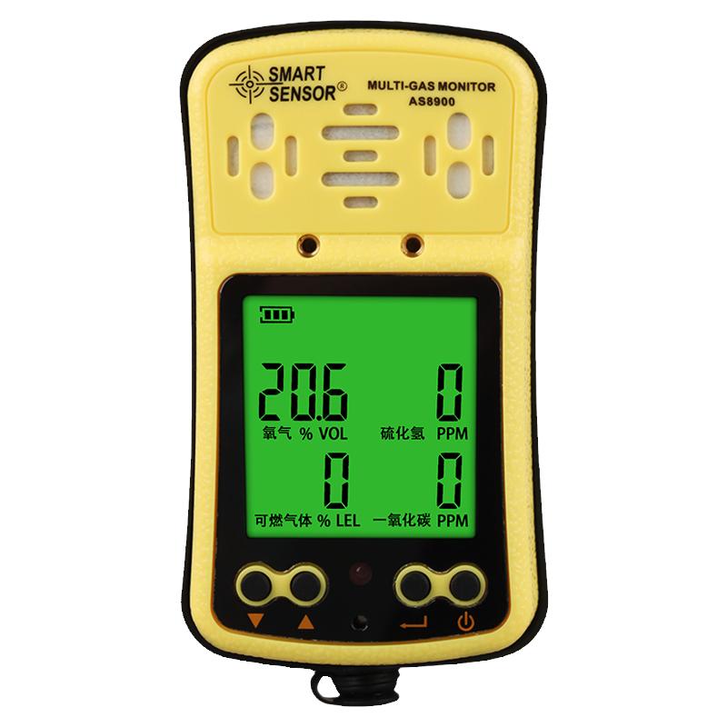 4-kanálový detektor plynu Hima AS8900 - sirovodík, hořlavé plyny, CO, kyslík