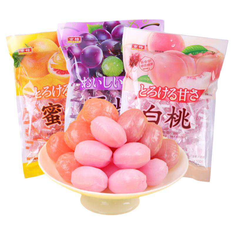 Twarde Cukierki Brzoskwiniowe Gunter White Peach - 1000g Opakowanie Bulk