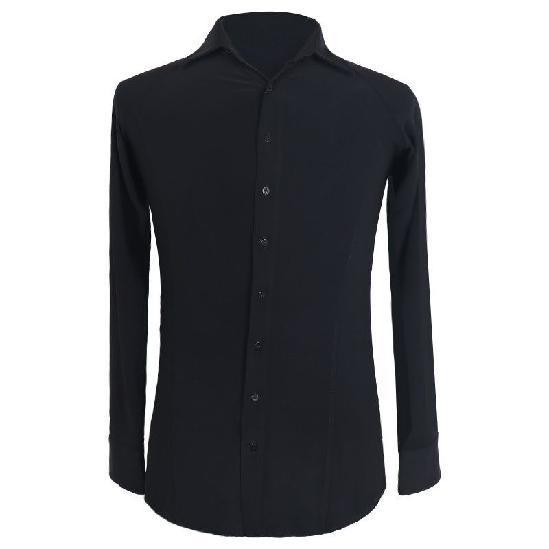 Camisa de Baile Latino de Manga Larga para Hombre - Vals, Tango y Foxtrot