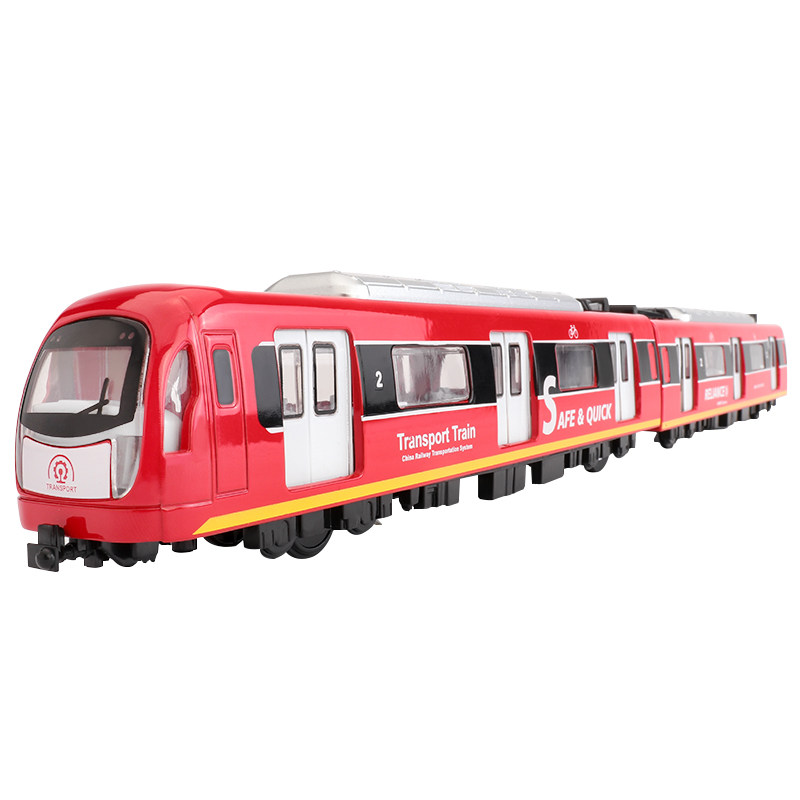Simulation Train Toy Set with High-Speed Rail and Subway Models