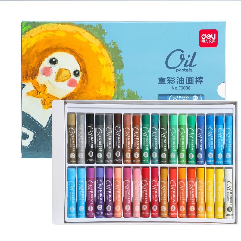 Deli Super Soft Heavy Color Oil Pastel Full Set DIY 24 Colors 36 Colors ...