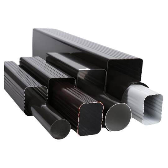 Aluminum Alloy Rainwater Gutter Downpipe | Exterior Wall Drainage System