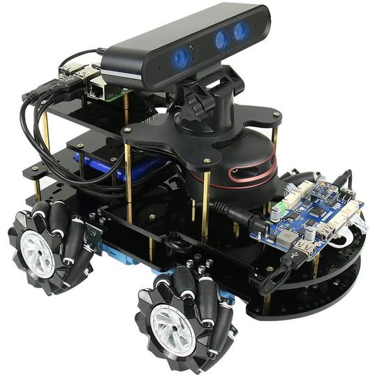 Loborobo Raspberry Pi 4B ROS Robot Car Kit - AI, SLAM, & 3D Mapping