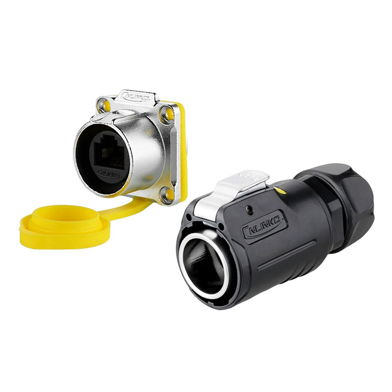 Cnlinko LP-24 RJ45 Network Cable Connector - Waterproof Aviation Plug ...