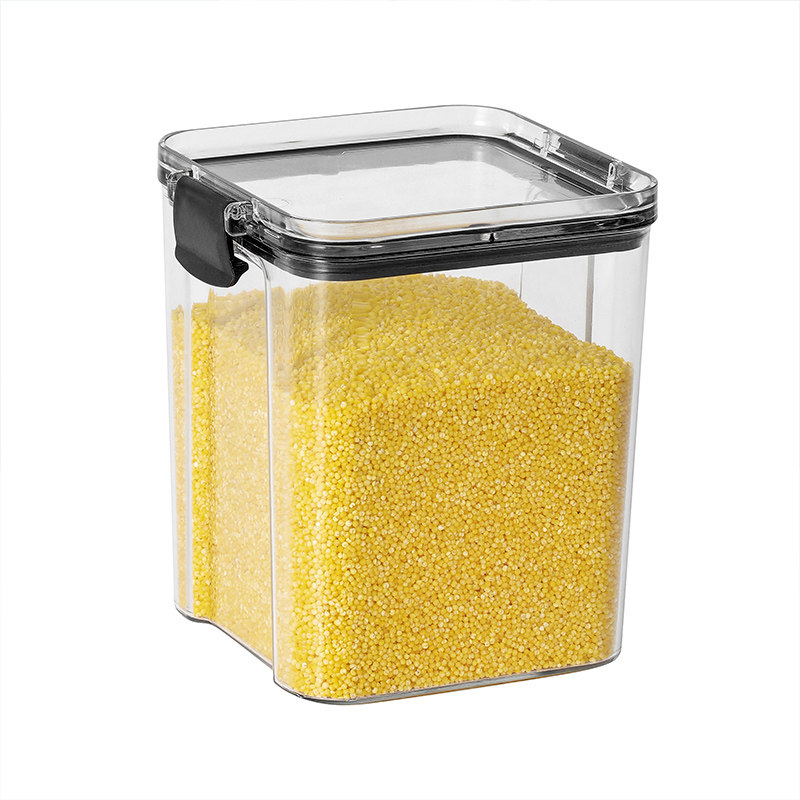Sealed Plastic Grain Storage Jar - Food-Grade Container for Kitchen Storage