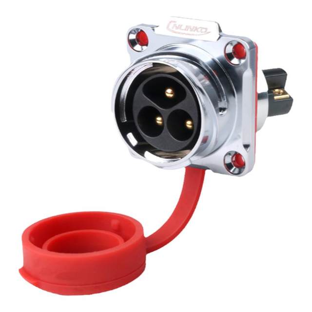 Welding-free waterproof aviation plug and socket screw type wire cable ...