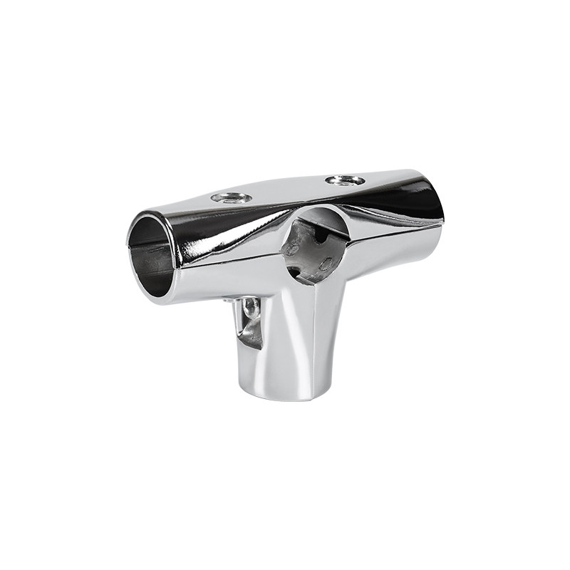 Stainless Steel Round Tube Connector for Display Racks and Clothes Poles