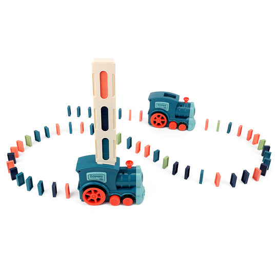 Domino Train Building Blocks Toy - Children's Educational Brain Game