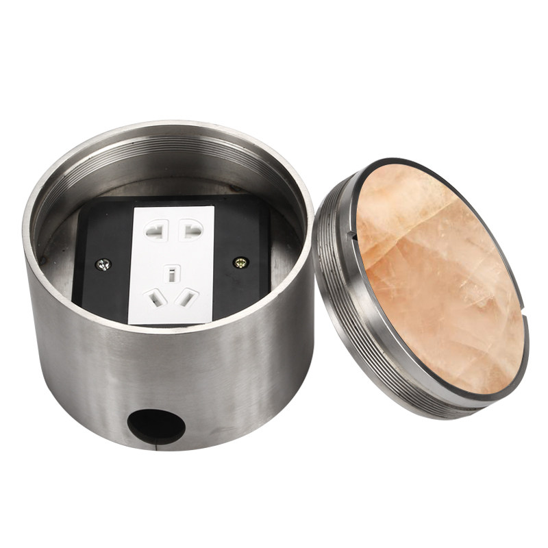 Stainless Steel Embedded Ground Plug for Marble Floors