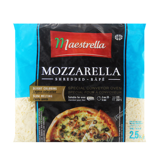 Maestrella French Master Chopped Mozzarella 2.5kg - Commercial Grade