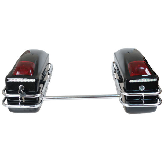 Motorcycle Side Box with Light Trunk - Electric Scooter Hanging Box