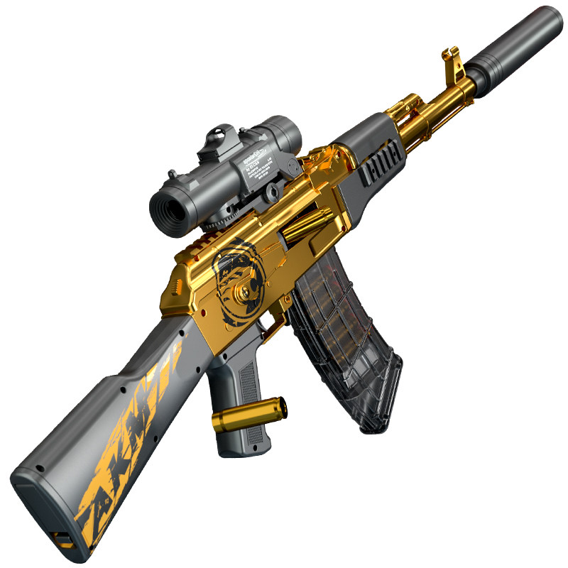 AK47 Soft Bullet Gun Toy for Boys - Electric Burst Machine Gun Simulation