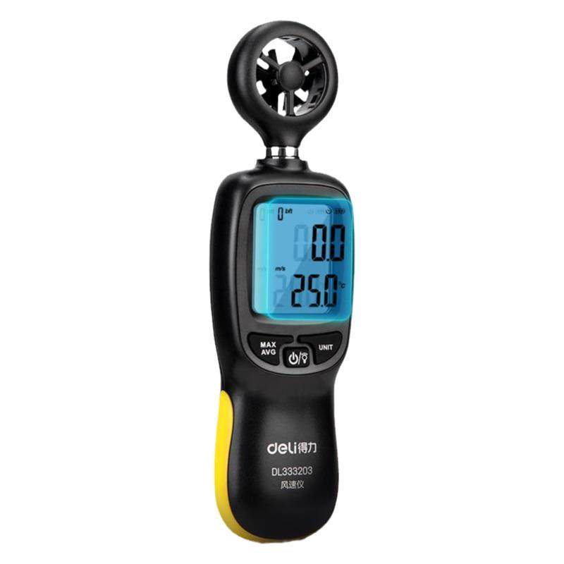 Deli Handheld Anemometer - Air Speed & Temperature Meter